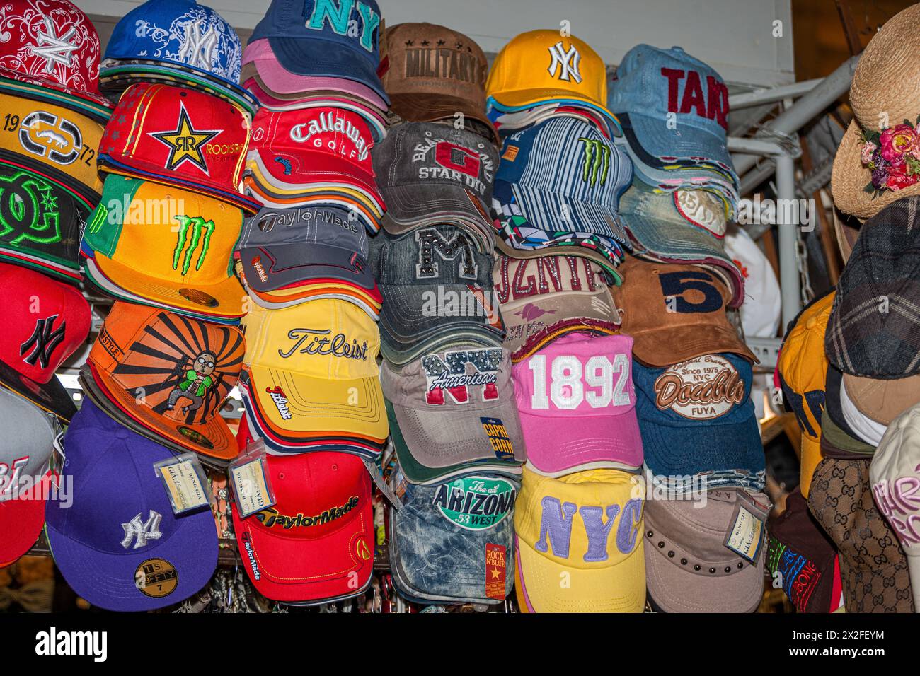 Vietnam, Ho Chi Minh City, Saigon, Caps and more Stock Photo - Alamy