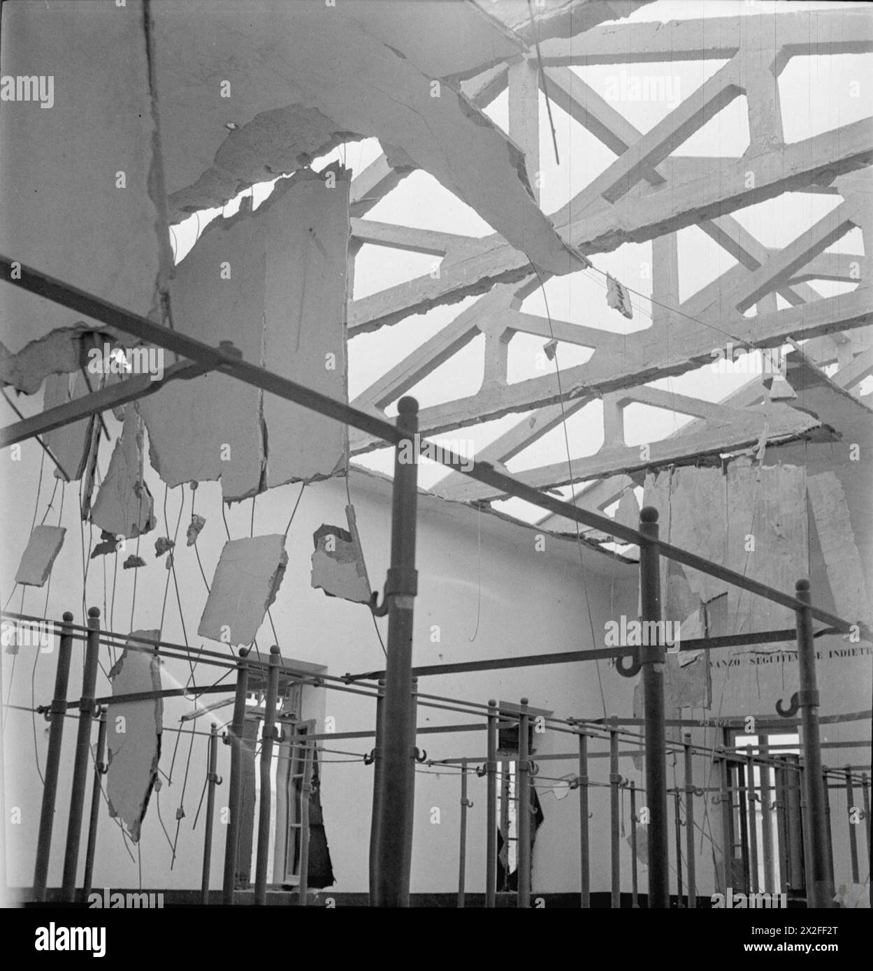Cecil Beaton captured a photograph of a bombed fire station in Tobruk ...
