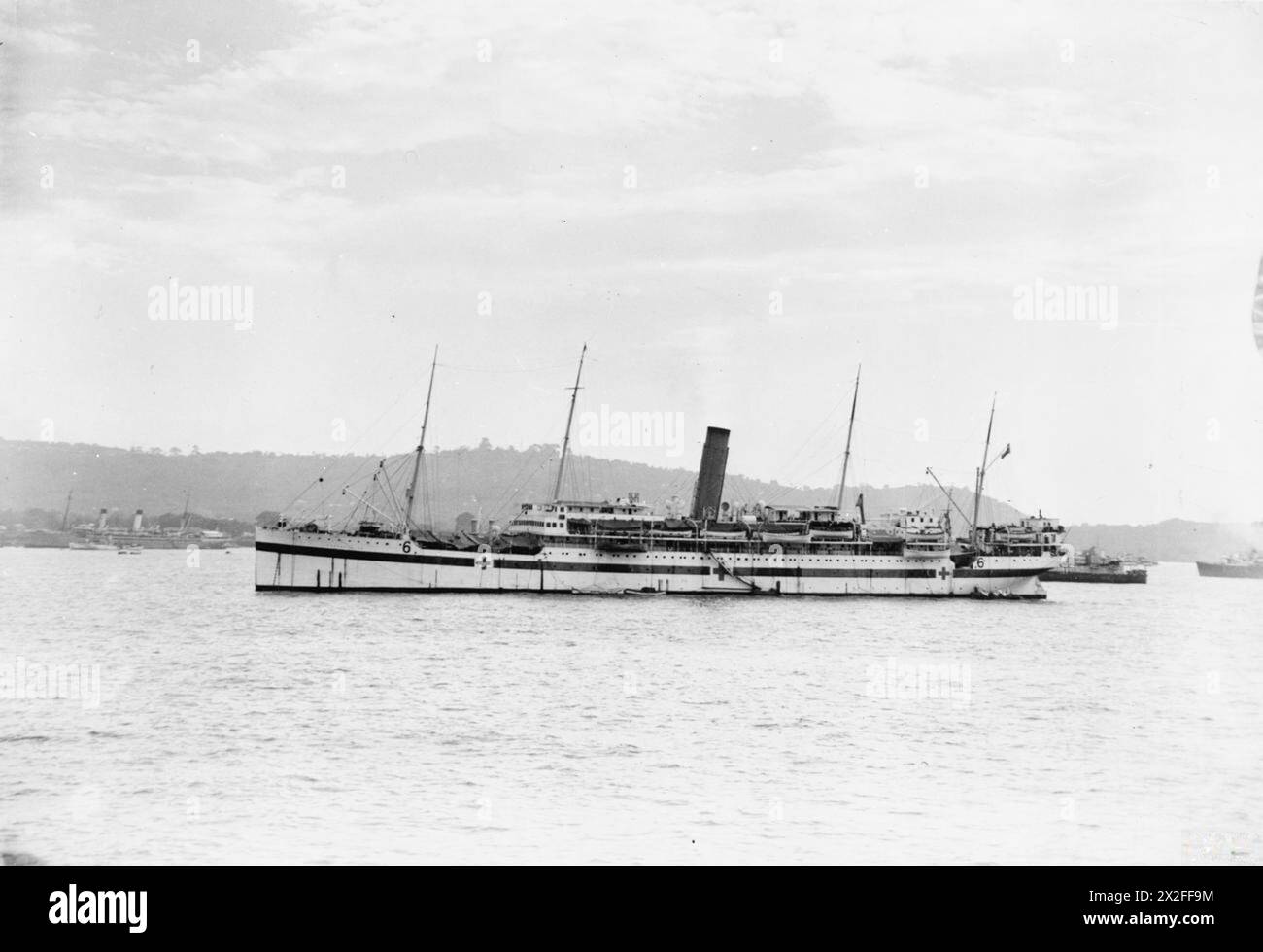 HM SHIPS IN THE SOUTH ATLANTIC. 14 APRIL 1942, ON BOARD HMS ADAMANT AT ...