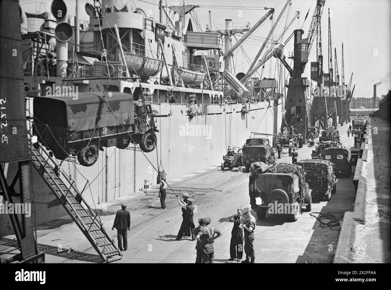 ALLIED PREPARATIONS FOR D-DAY 1944 - Vehicles of 51st Highland Division ...