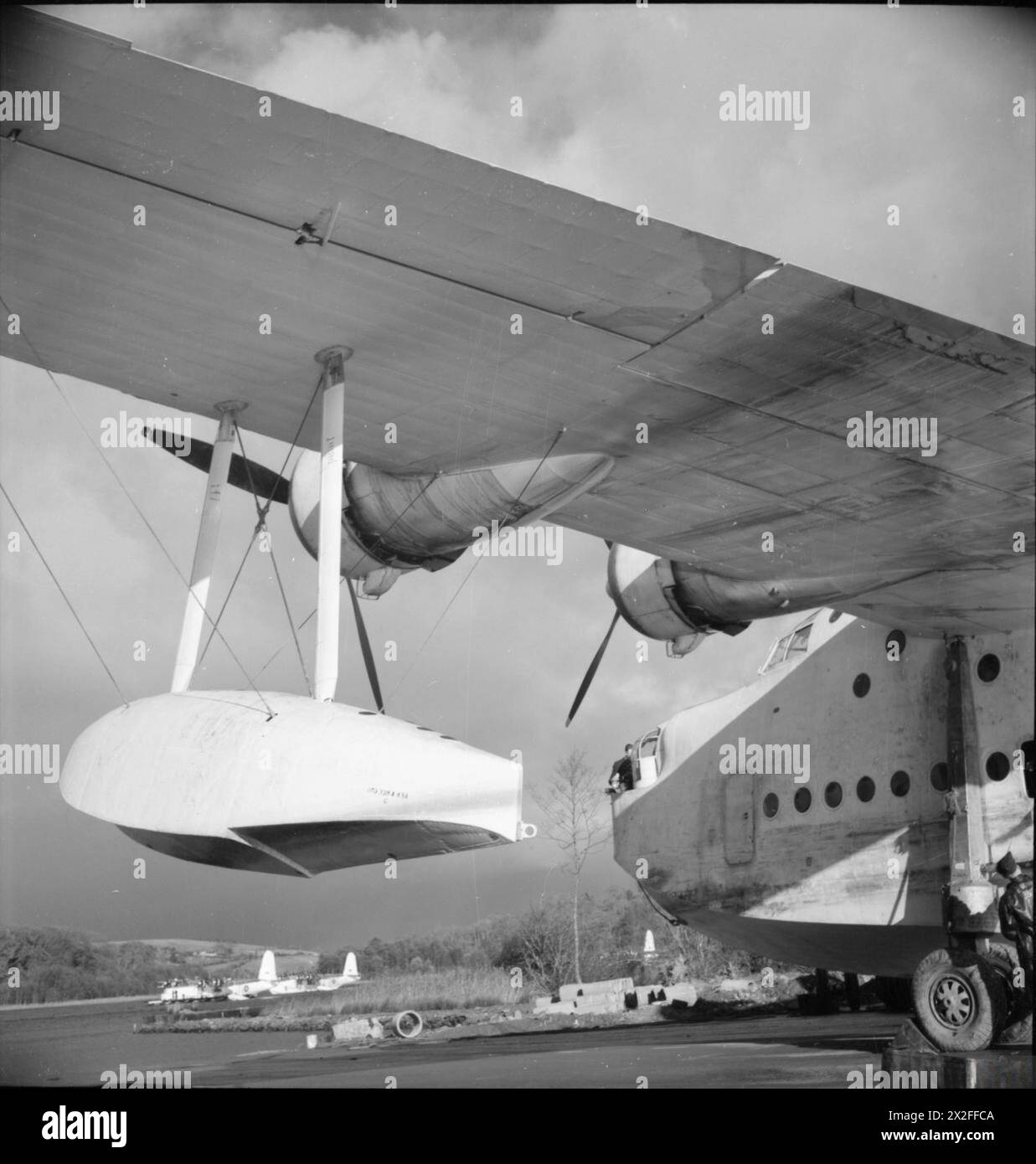Short Sunderland flying boats of No. 201 Squadron RAF undergo ...