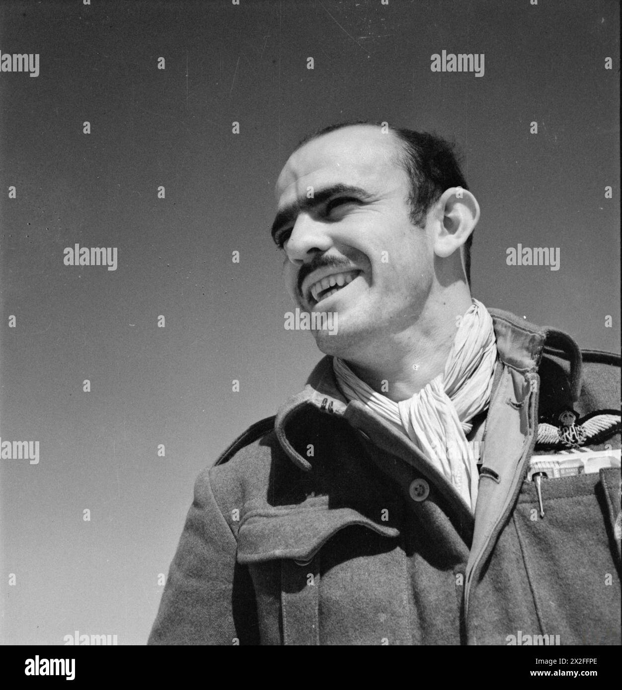Flying Officer L C Wade of No. 33 Squadron RAF, awarded the ...
