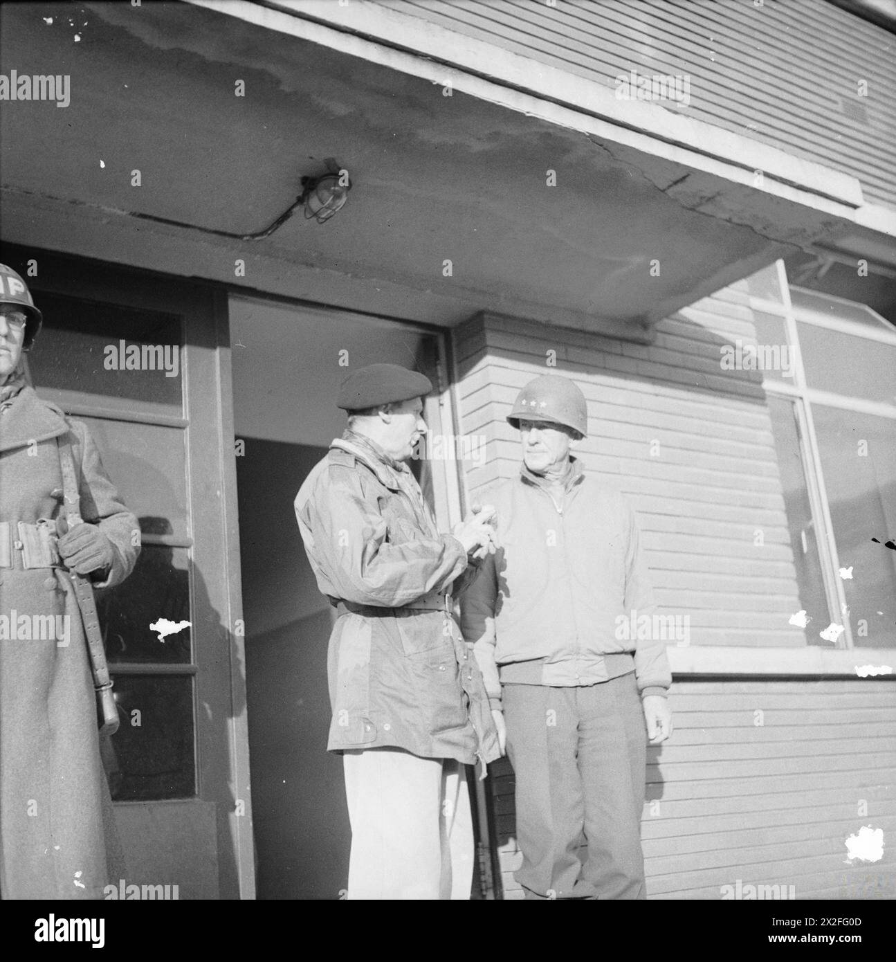Lieutenant General Courtney Hodges, Commanding General of the 1st US ...
