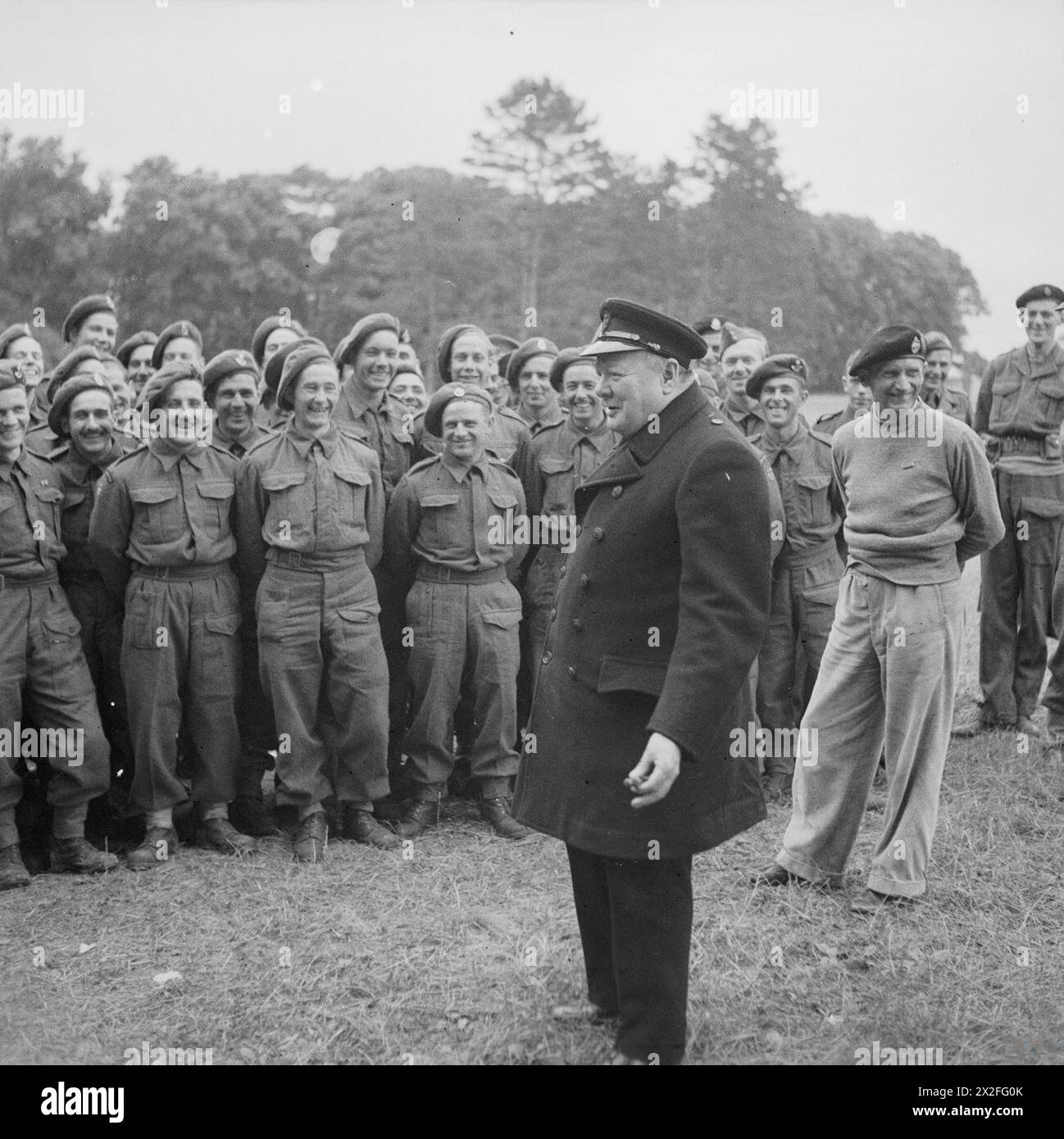 WINSTON CHURCHILL VISITS NORMANDY, JULY 1944 - Prime Minister Winston ...