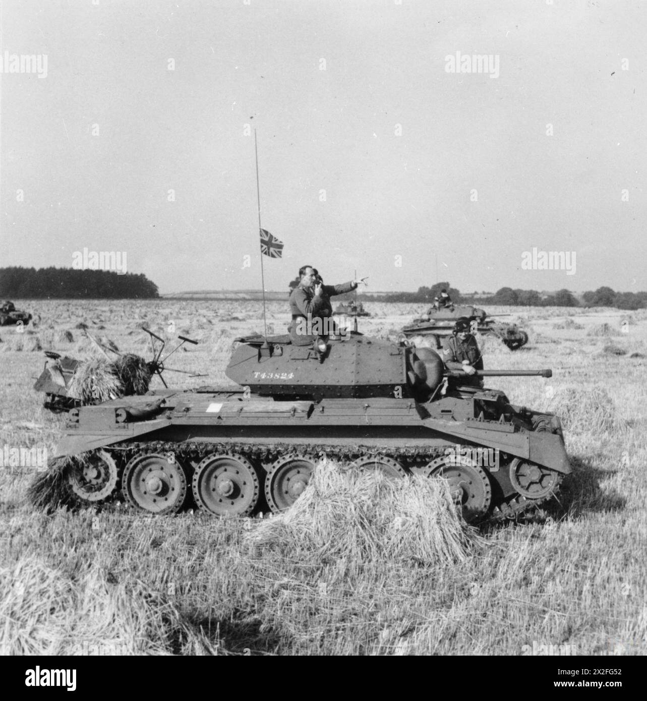 General Sir Bernard Paget, Commander-in-Chief Home Forces, observes a ...