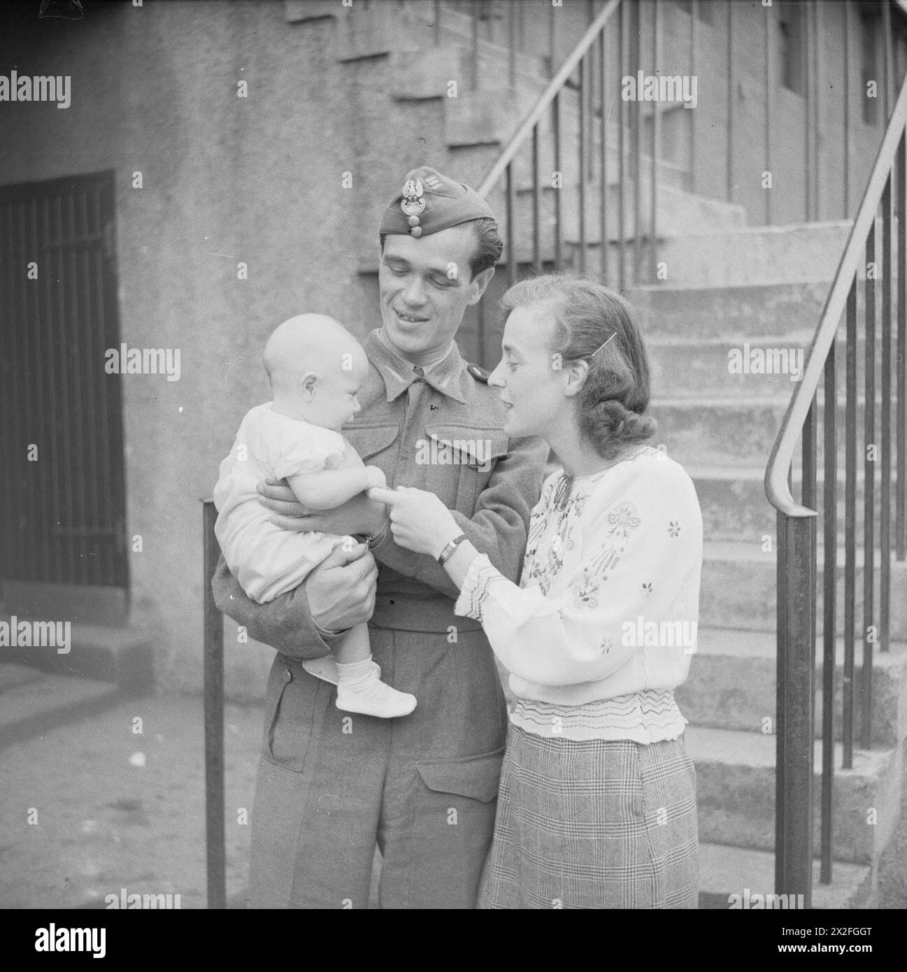 Lance Sergeant Holler of the 1st Polish Corps is photographed with his ...
