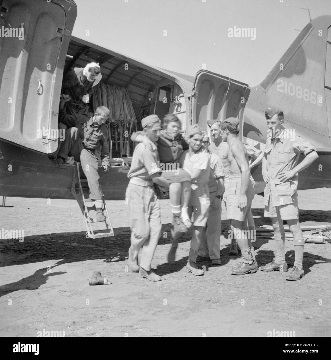 The RAF evacuates wounded partisans from Yugoslavia in 1944-1945; a ...