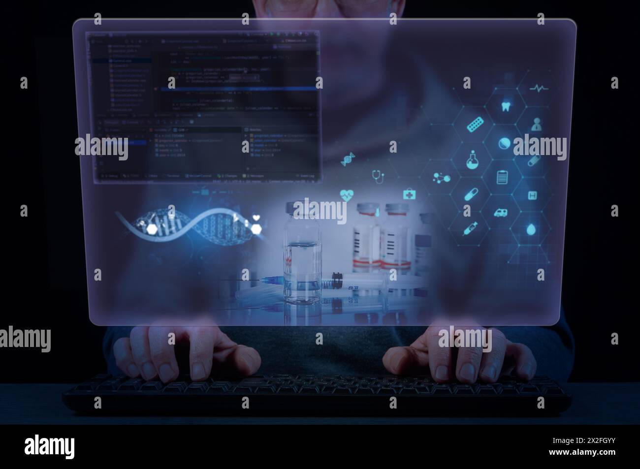 Scientist research computer keyboard hi-res stock photography and ...