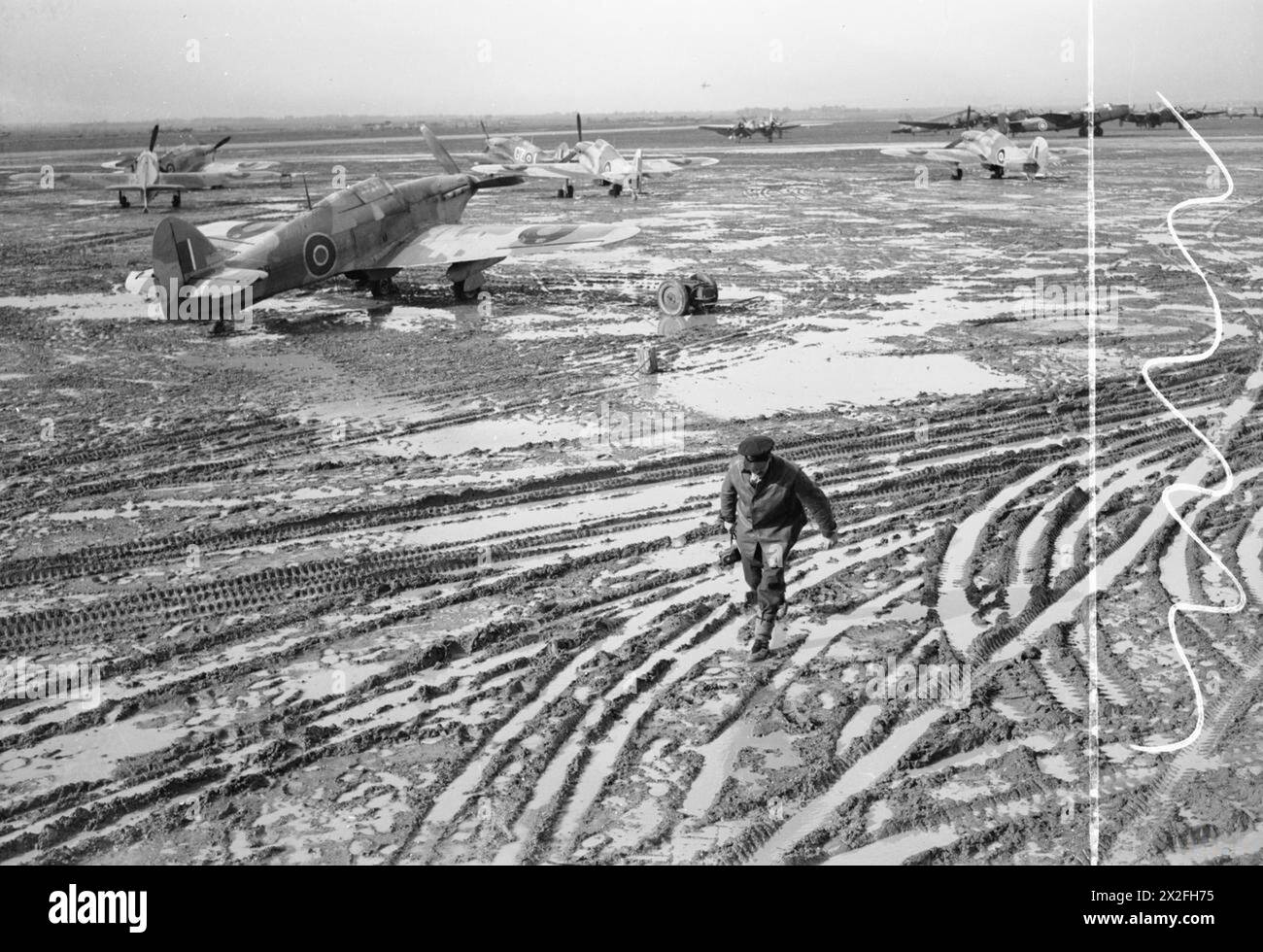 Flight Lieutenant T H Palmer, an RAF public relations officer ...