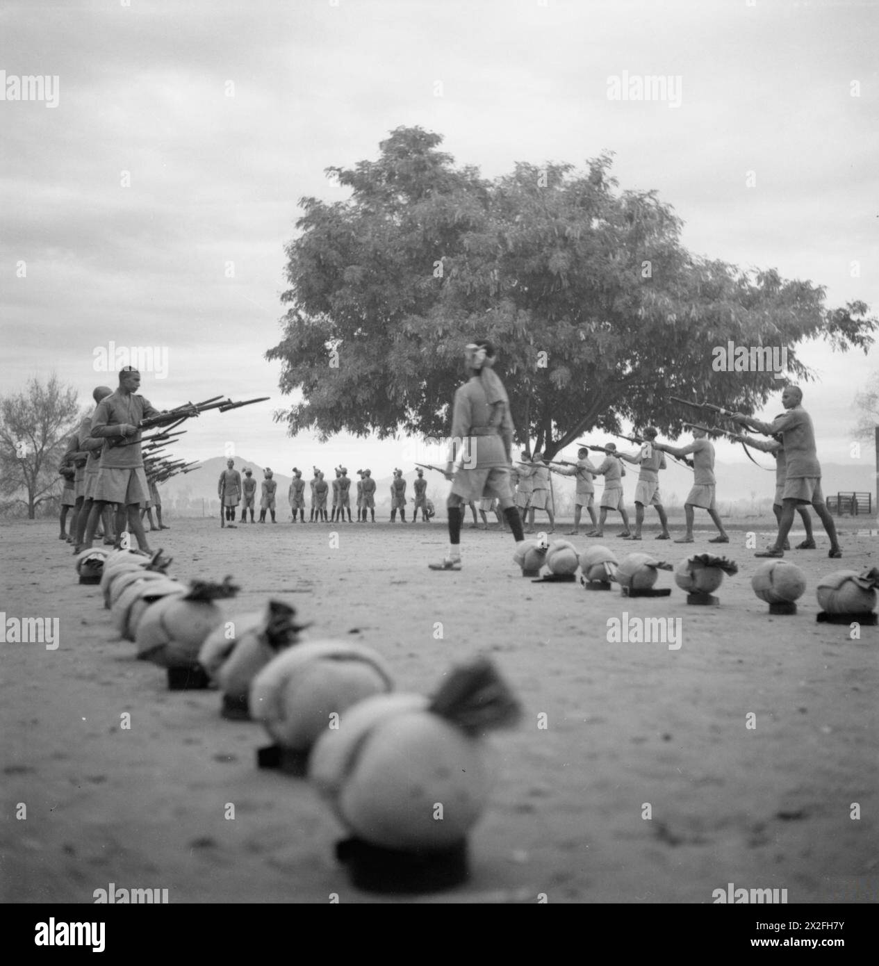CECIL BEATON PHOTOGRAPHS: GENERAL - India 1944: Sikh recuits at bayonet ...