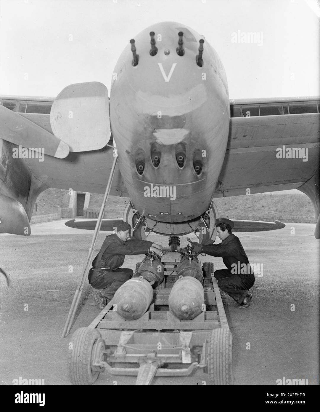 ROYAL AIR FORCE: 2ND TACTICAL AIR FORCE, 1943-1945. - Armourers prepare ...