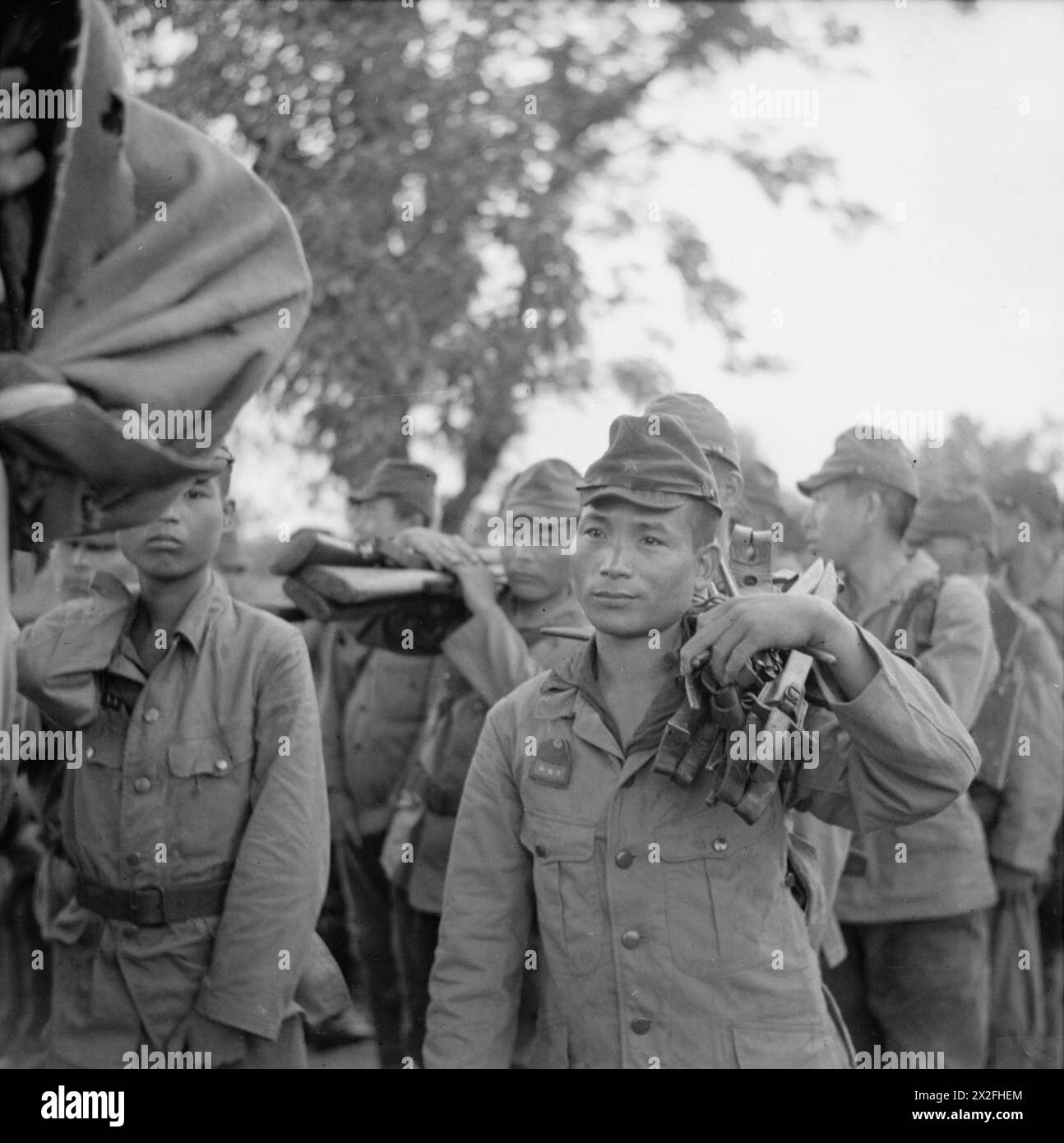 THE JAPANESE SURRENDER IN BURMA, 1945 - Japanese troops of the 52nd ...
