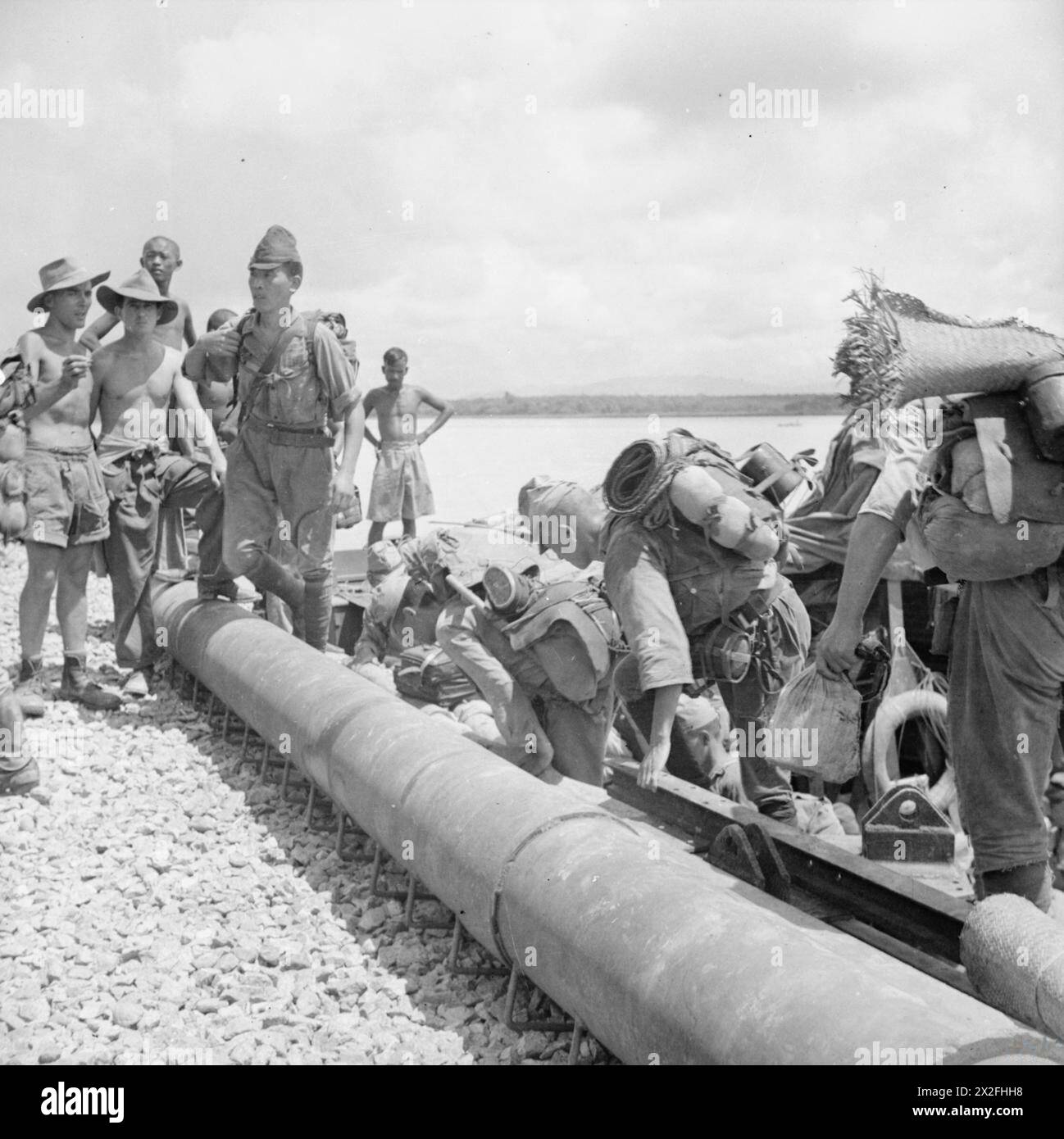 THE JAPANESE SURRENDER IN BURMA, 1945 - Japanese troops of the 52nd ...