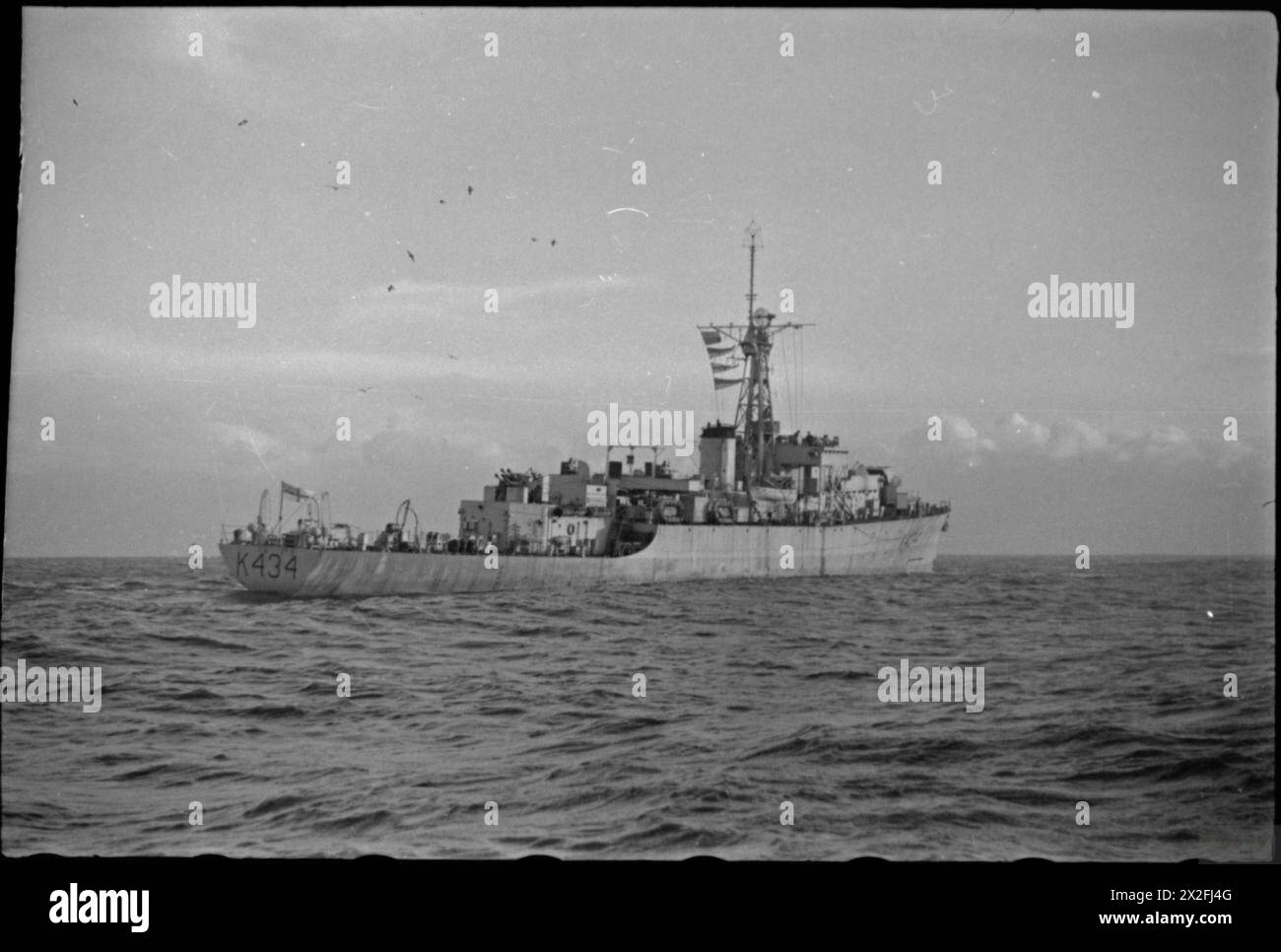 HMS Loch Quoich underway at sea, performing naval operations during the ...