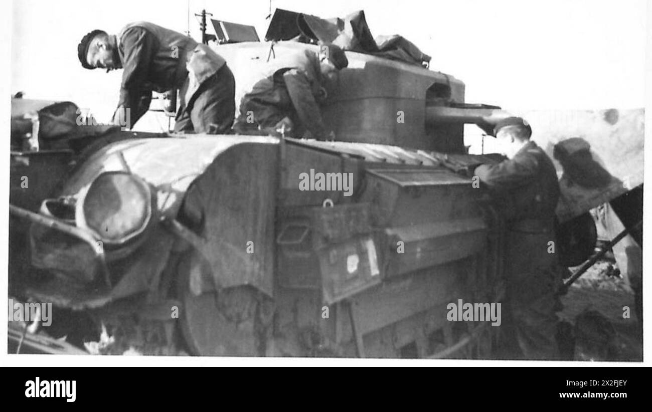 BRITISH TANKS IN NW EUROPE 1944-45 - A Churchill Crocodile tank crew of ...