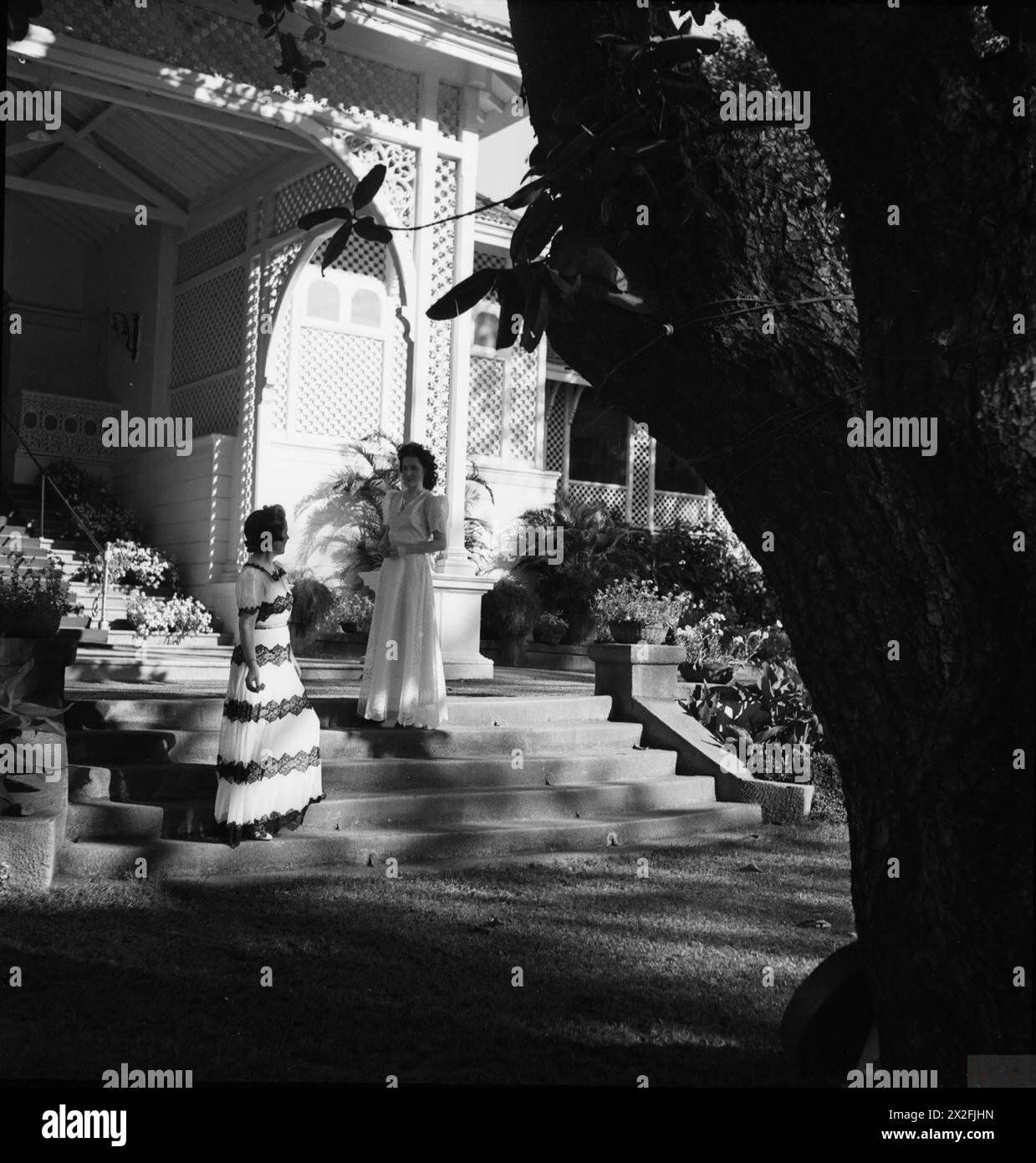 Photograph by Cecil Beaton depicting scenes from India, Burma, and ...