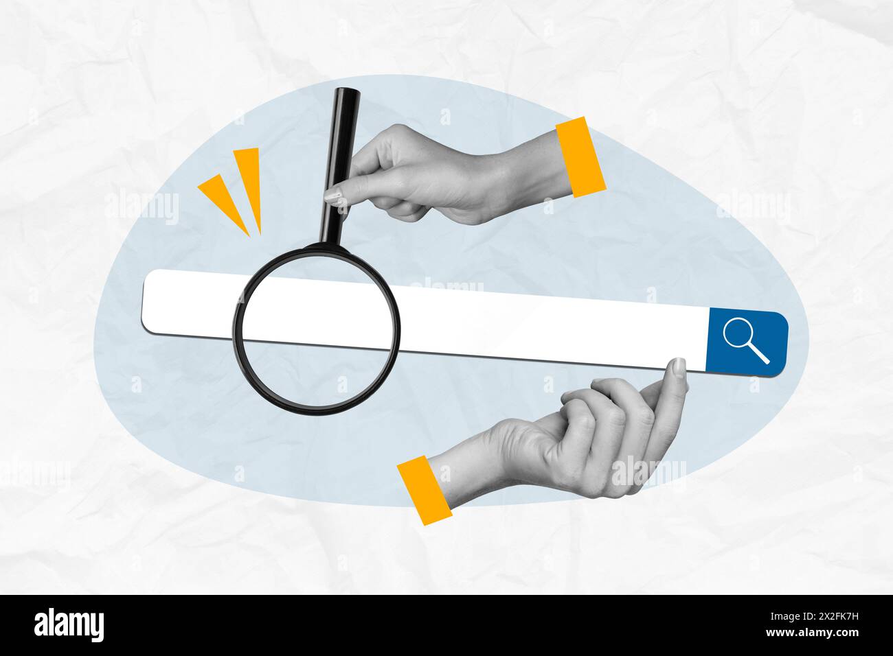 Composite photo collage of hands hold tab icon internet website ...