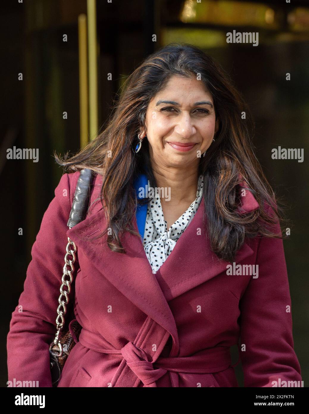 London, England, UK. 22nd Apr, 2024. Former Home Secretary SUELLA ...