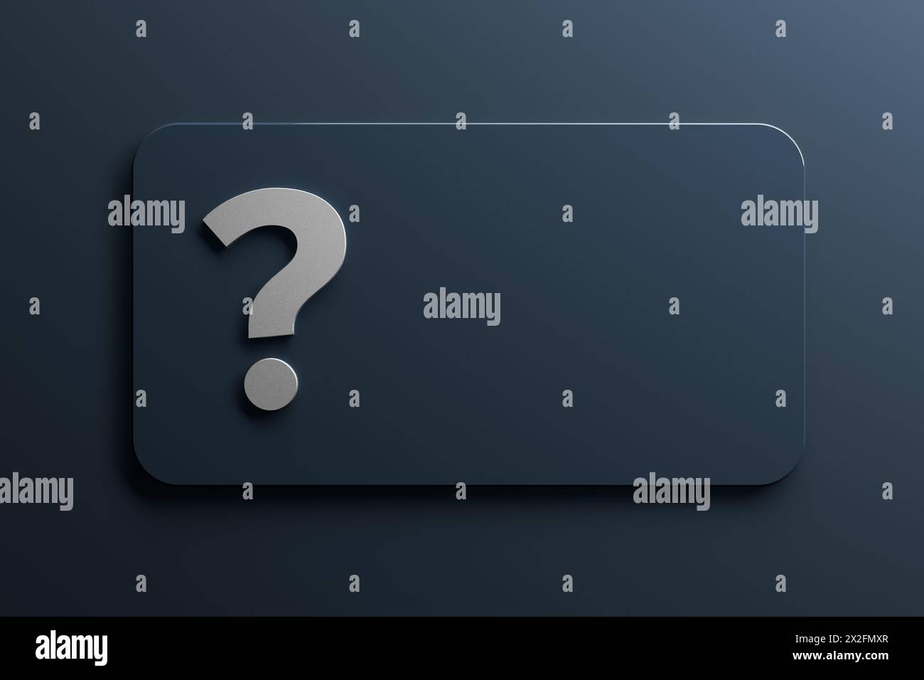 Plate with Question Sign as Question Mark and Free Space for Your ...