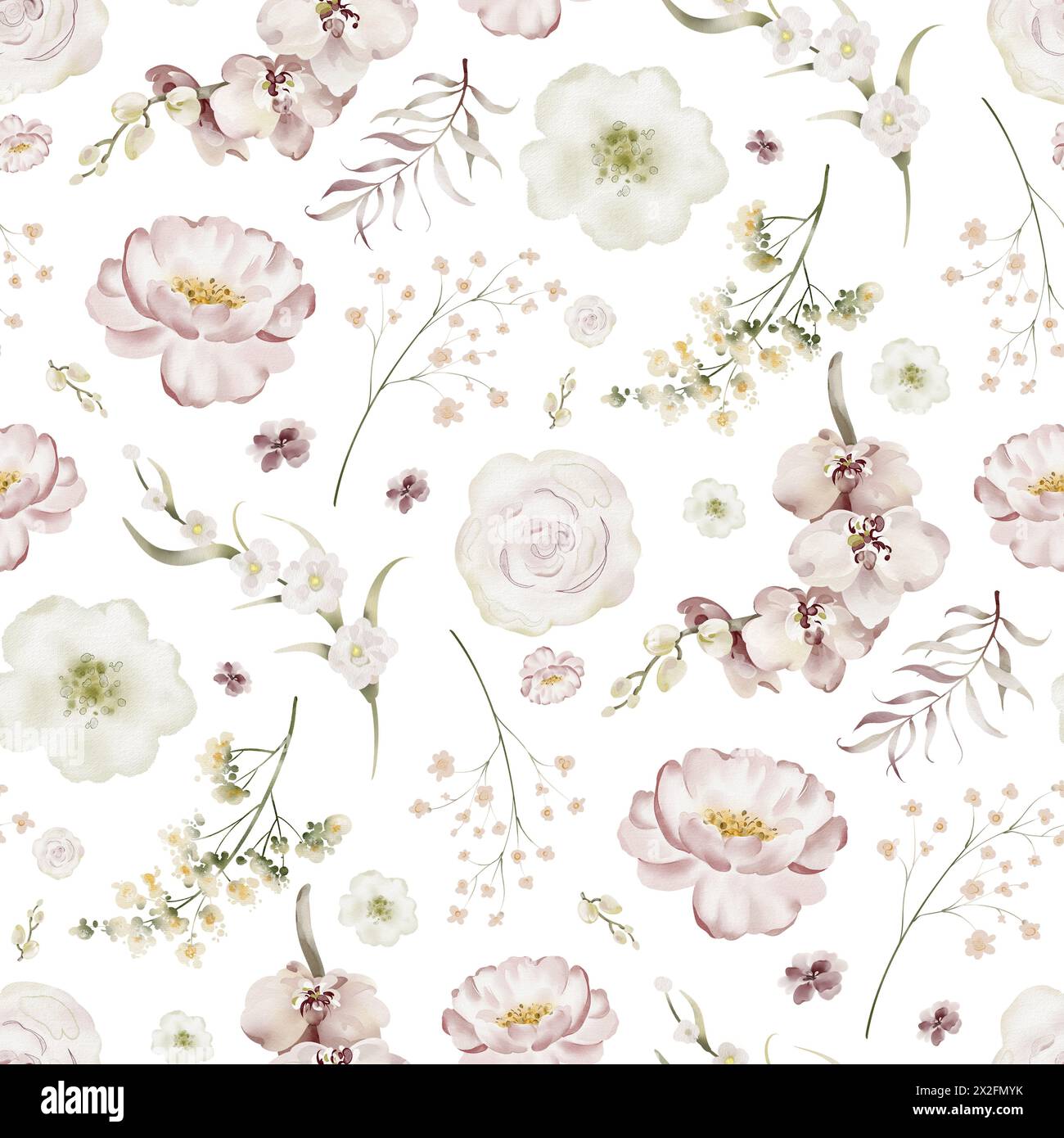 Wallpaper pattern delicate hi-res stock photography and images - Alamy