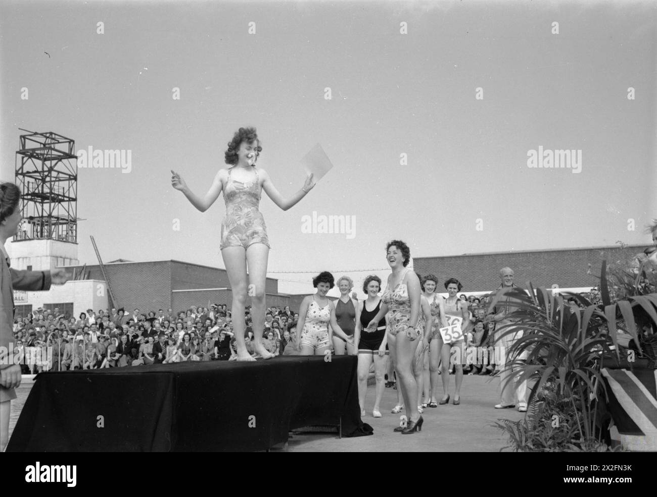 HOLIDAY CAMP GETS GOING AGAIN: EVERYDAY LIFE AT A BUTLIN'S HOLIDAY CAMP ...