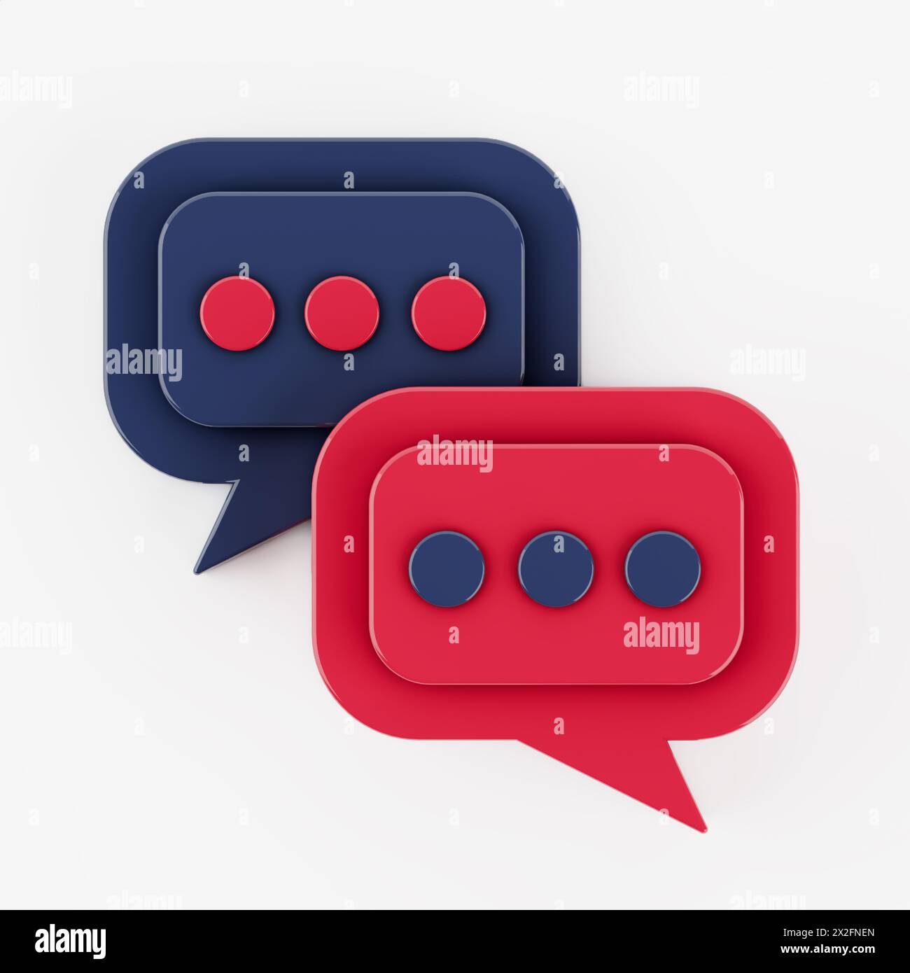 3d text message bubble hi-res stock photography and images - Alamy