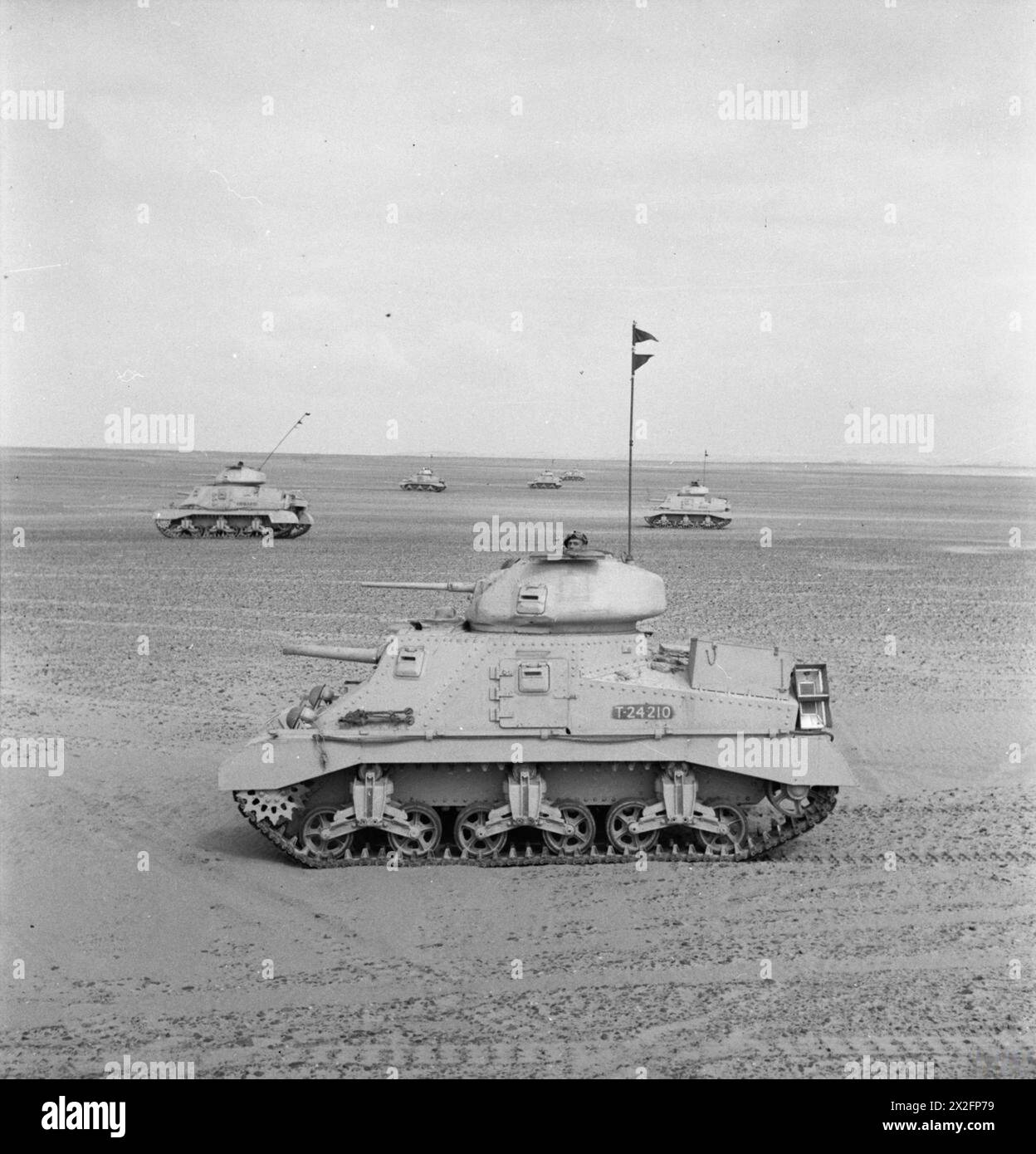 Grant tanks of the 3rd Royal Tank Regiment operate in the Western ...