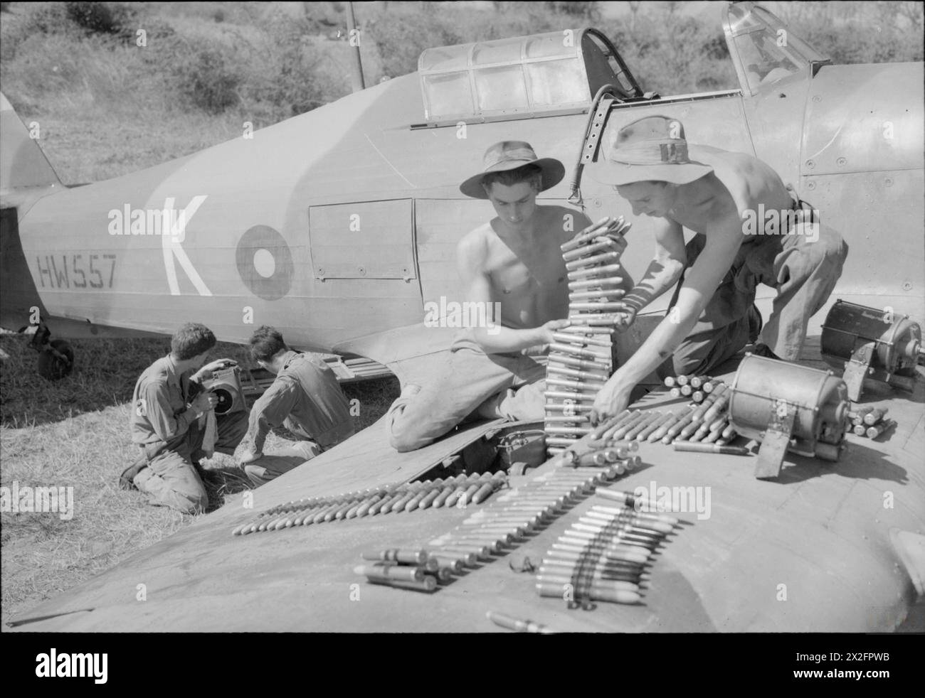 Hawker Hurricane Tac R Mark IIC, HW557 'K', of No. 28 Squadron RAF is ...