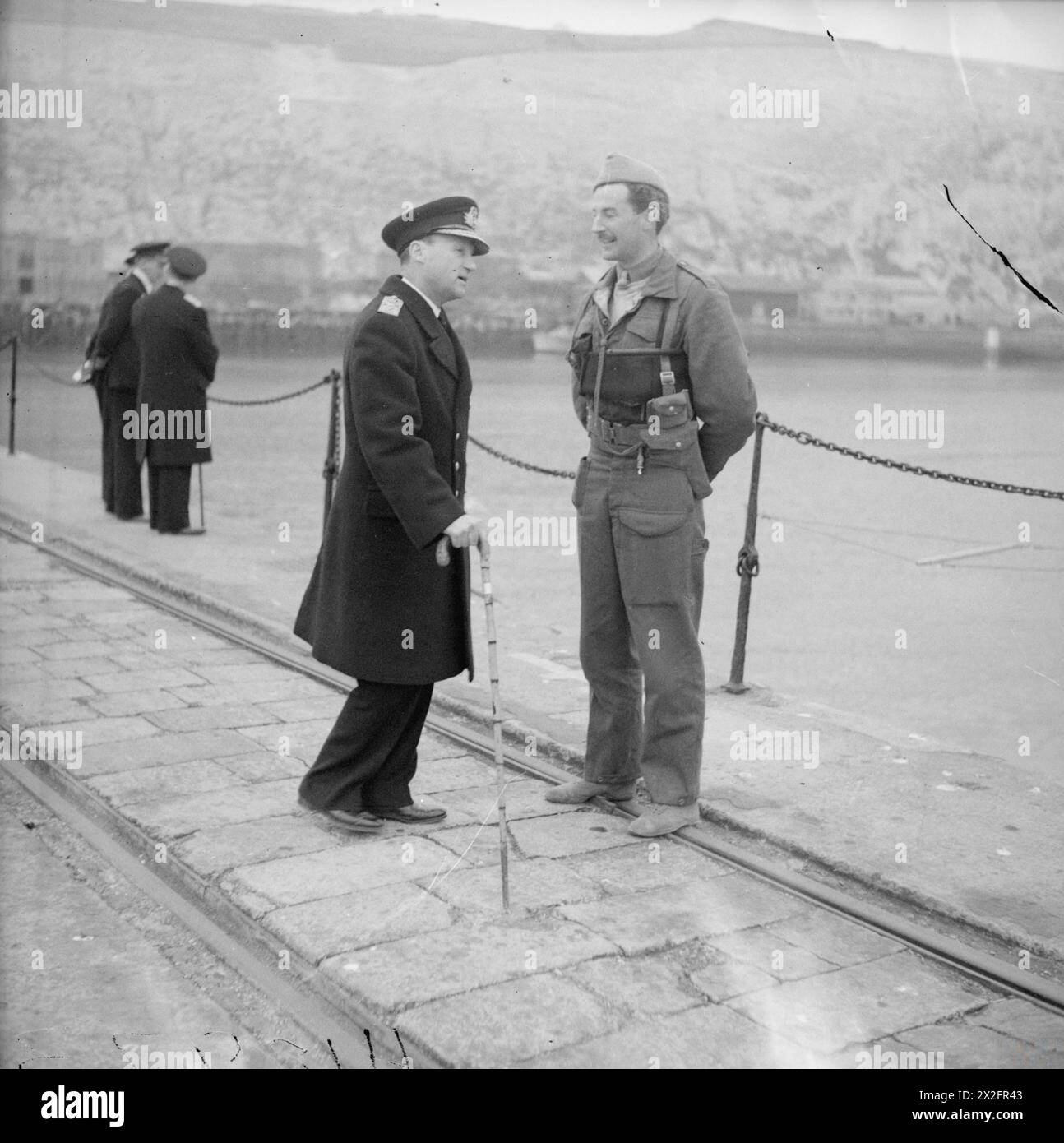 Admiral Sir Bertram Ramsay discusses operational details with Major ...
