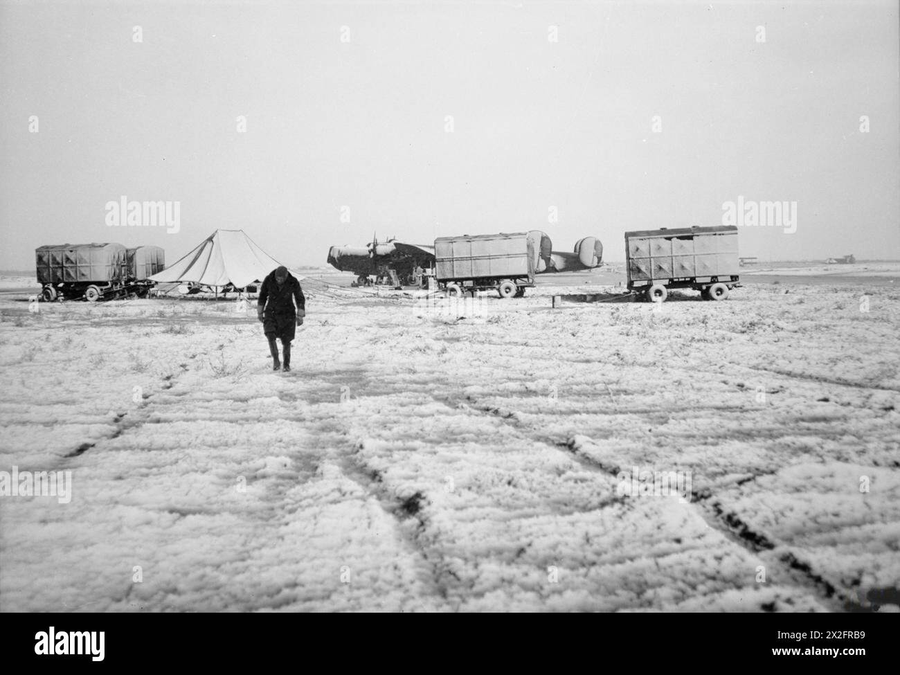 Consolidated Liberator Mark VI bombers of No. 205 Group RAF are ...