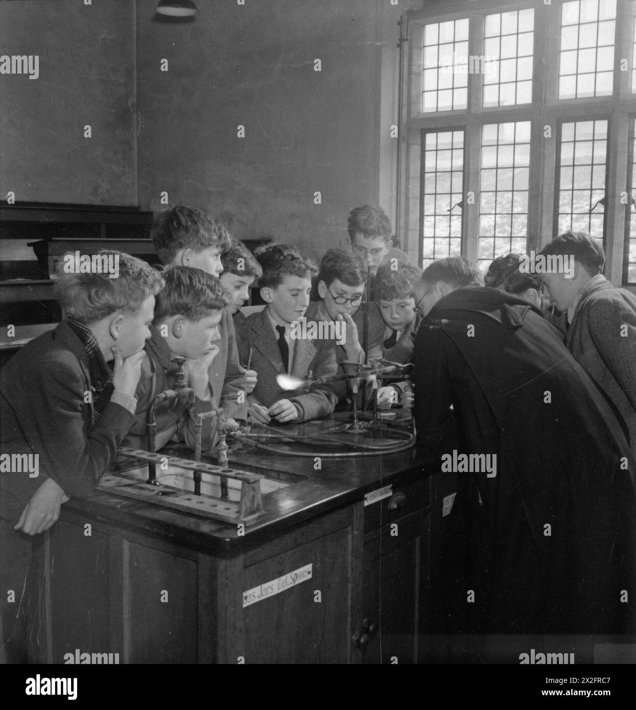CATHOLIC PUBLIC SCHOOL: EVERYDAY LIFE AT AMPLEFORTH COLLEGE, YORK, ENGLAND, UK, 1943 - During a ...