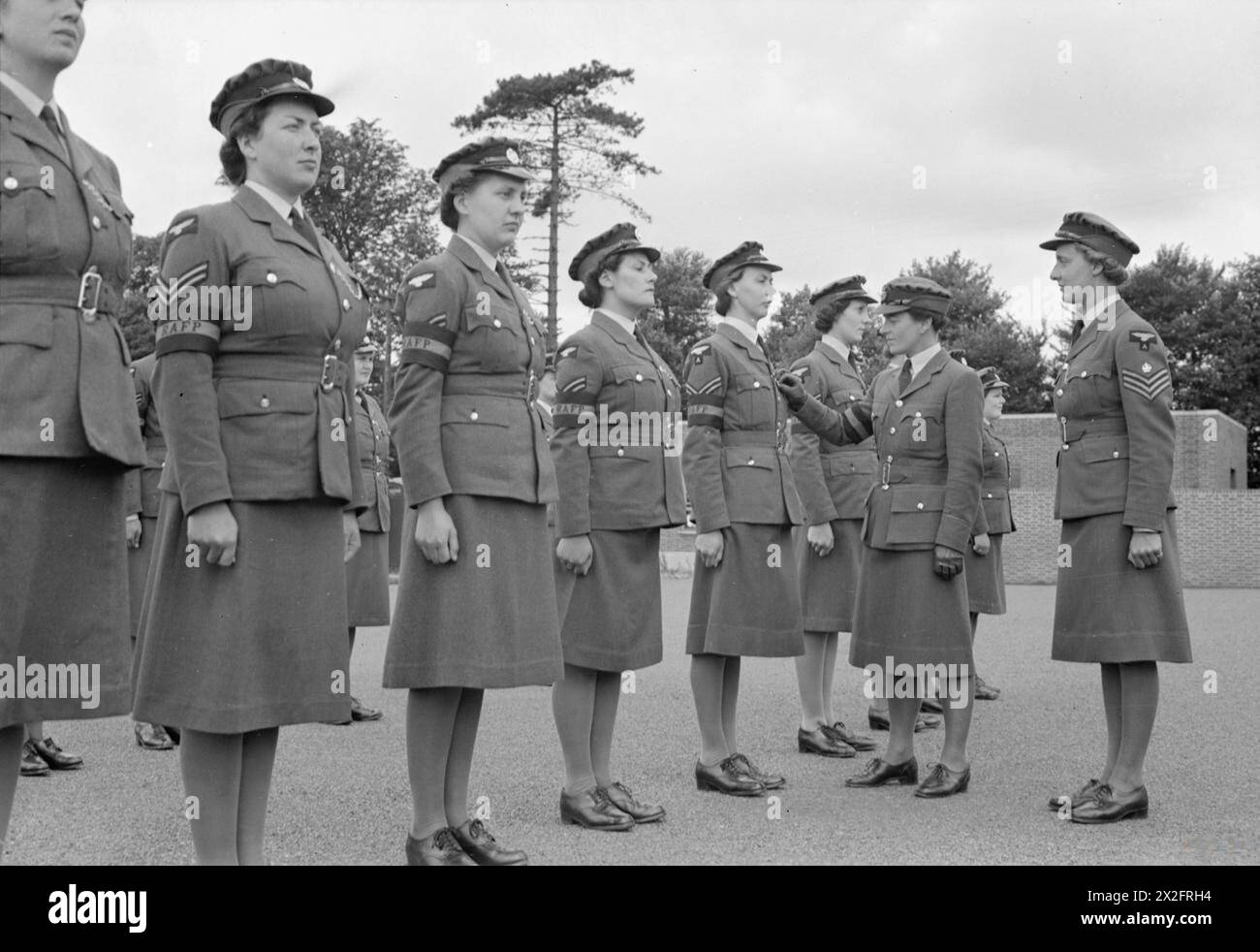 THE WOMEN'S AUXILIARY AIR FORCE, 1939-1945. - A WAAF officer with a ...