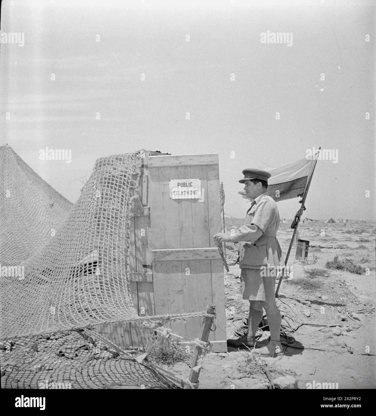 CECIL BEATON IN THE MIDDLE EAST FEBRUARY-JULY 1942 - A telephone box at ...