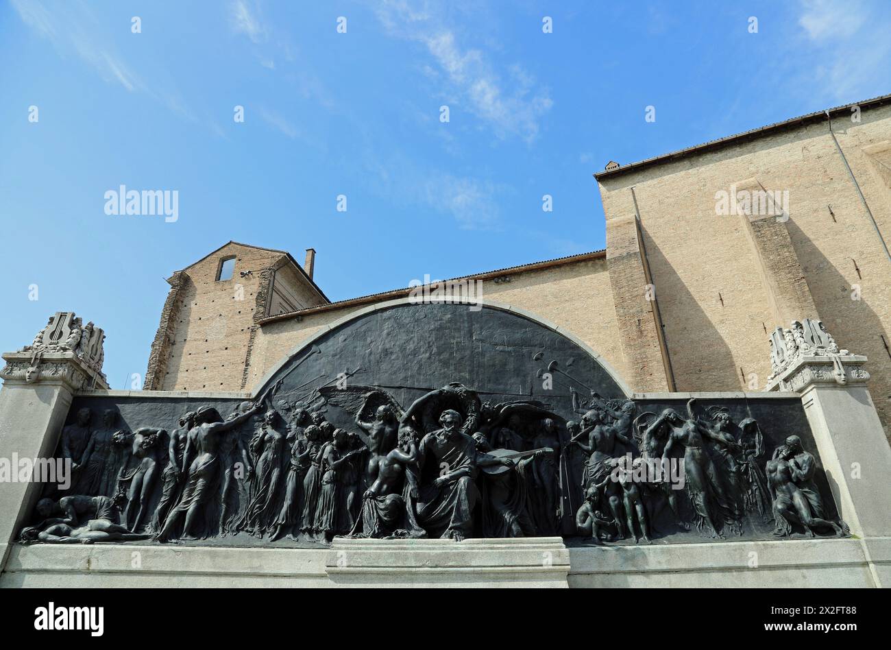 Monument to Giuseppe Verdi at Parma in northern Italy Stock Photo - Alamy