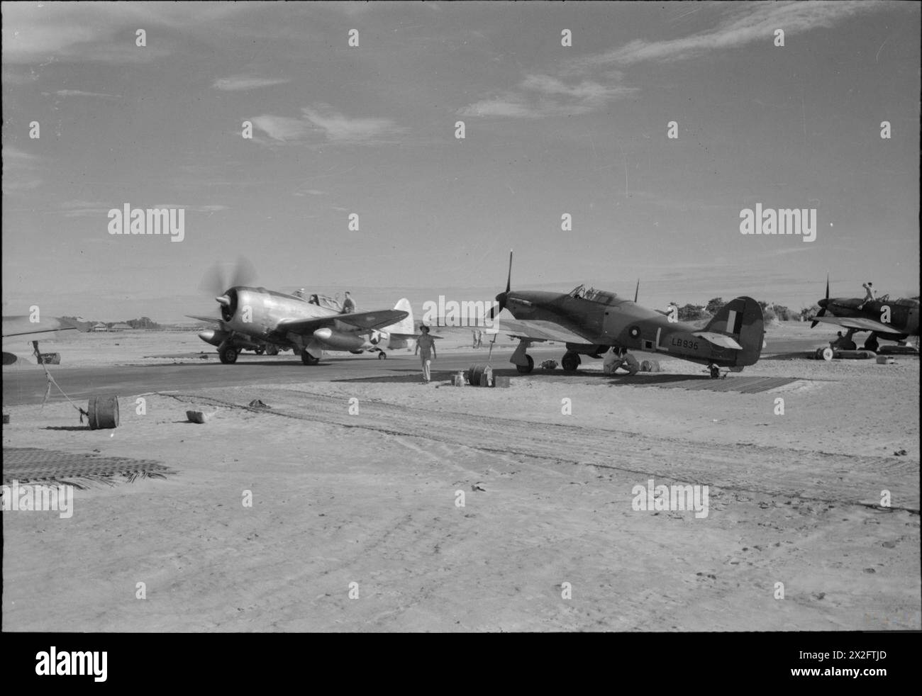 A Republic P-47D Thunderbolt of the 80th Fighter Group, 10th USAAF ...