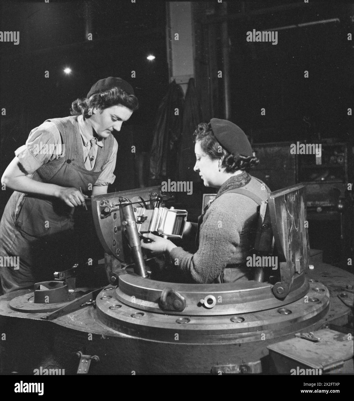 WAR INDUSTRY: TANK PRODUCTION, UK, 1942 - Mrs Williams (right) and a ...