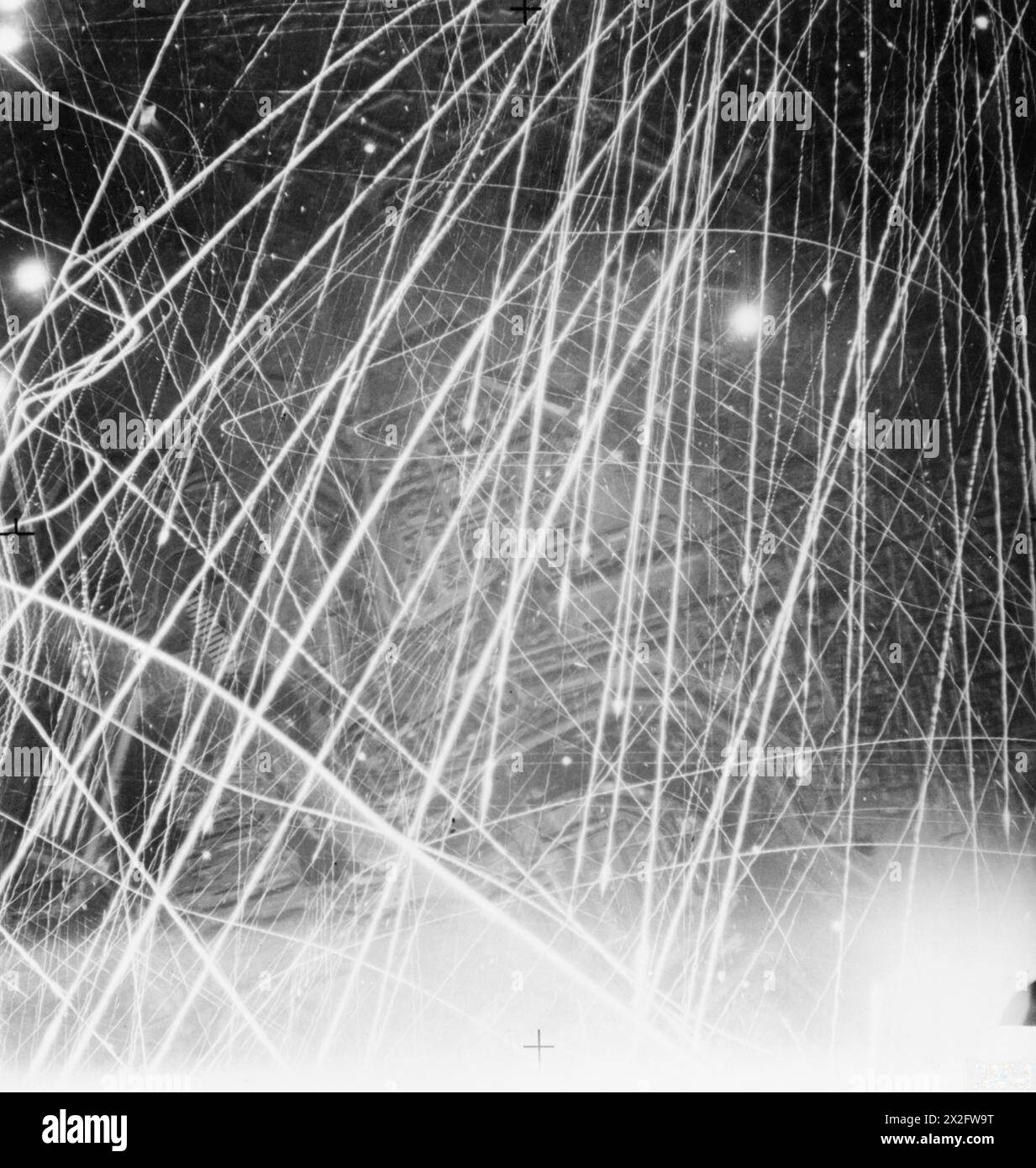 ROYAL AIR FORCE BOMBER COMMAND, 1939-1941. - Tracer from German anti ...