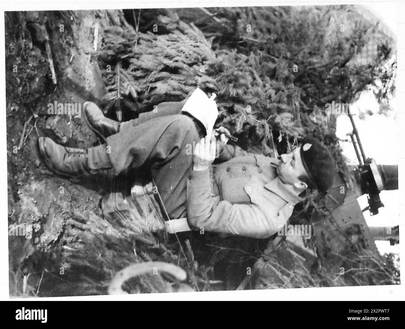 Corporal Tubbs of the Inns of Court Regiment, 11th Armoured Division ...