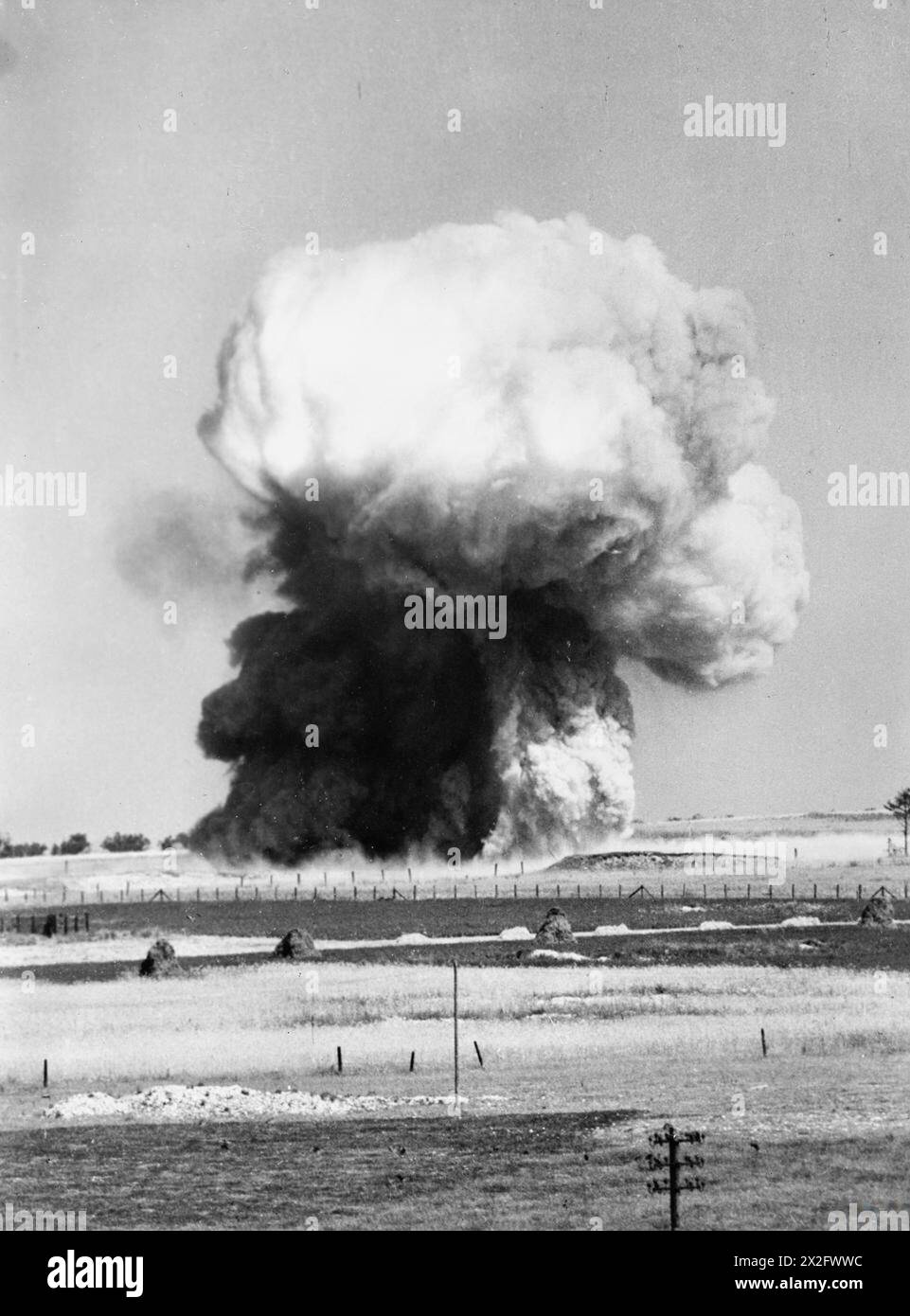 GERMANY UNDER ALLIED OCCUPATION - The explosion caused by the ...
