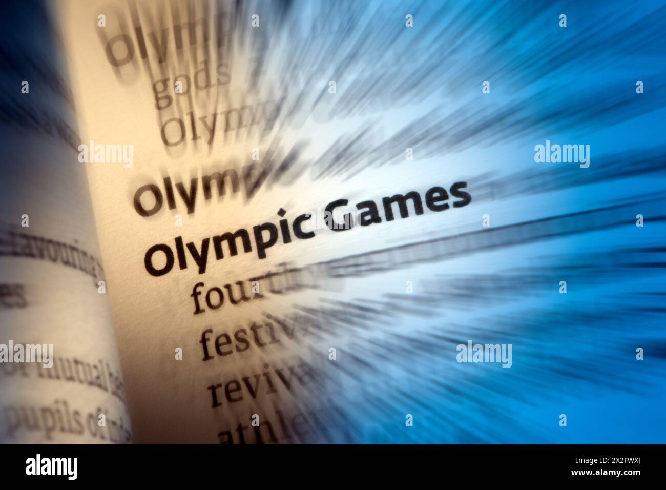 Olympic Games - a modern sports festival held traditionally every four ...
