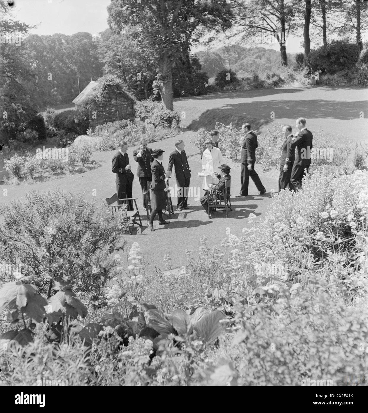 Photograph showing Wren Officers and Naval Instructors of the Women's ...
