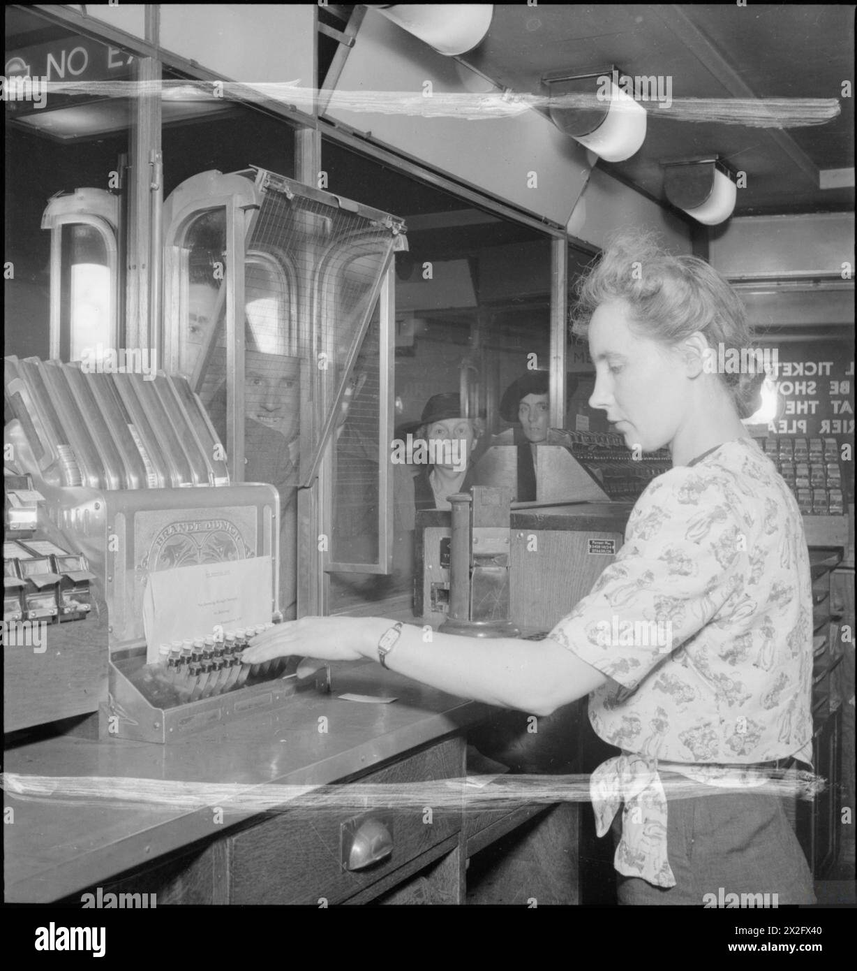 In 1942, Miss Hannah Casson operated the ticket machine at a London ...