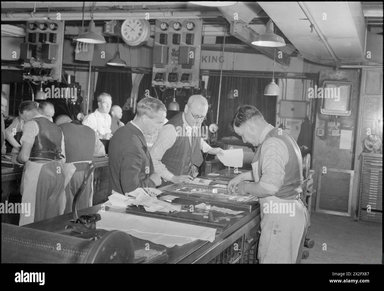 Composing room newspaper hi-res stock photography and images - Alamy