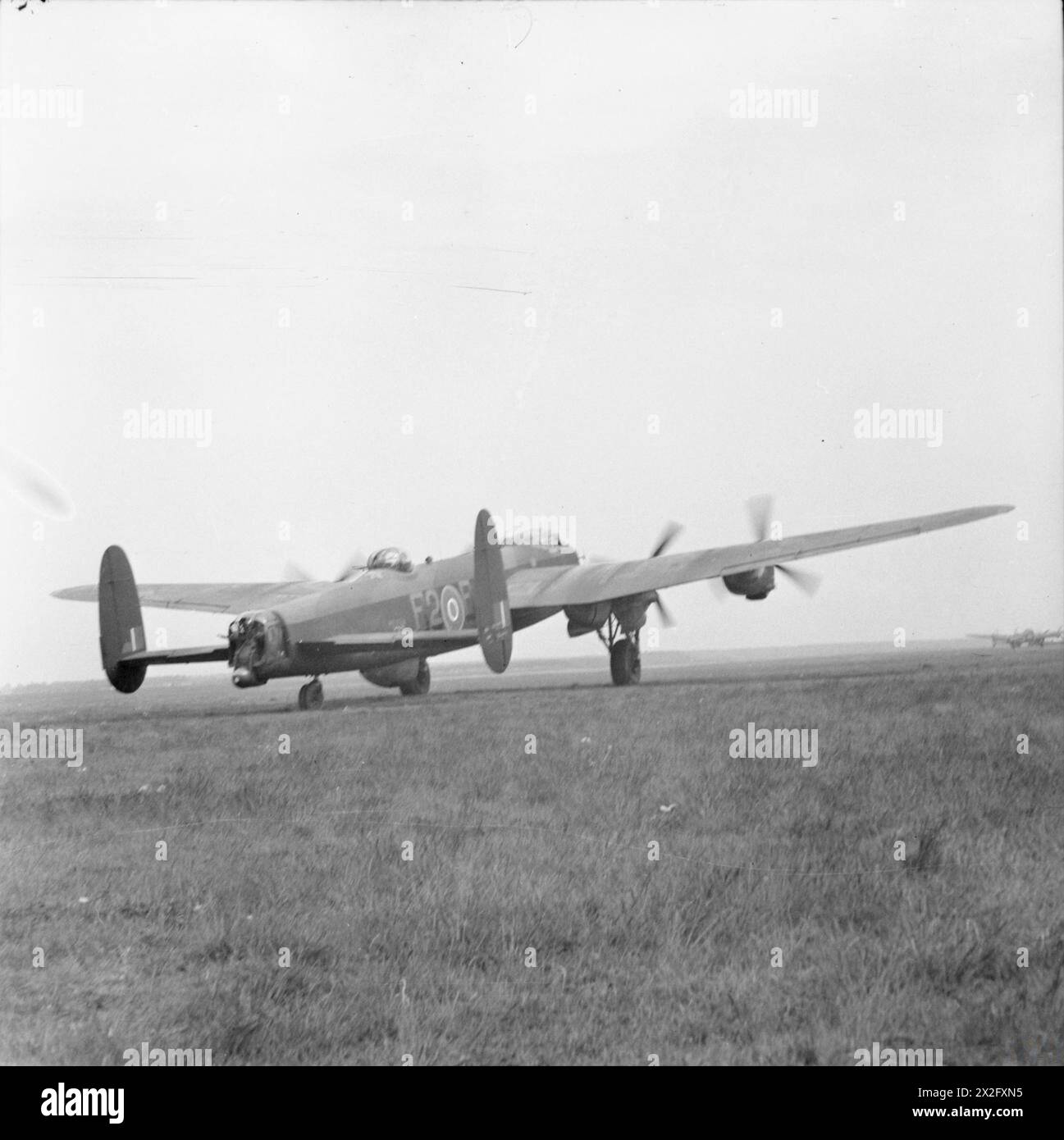 Avro Lancaster B Mark III PB979 'F2-F' of No. 635 Squadron RAF carries ...