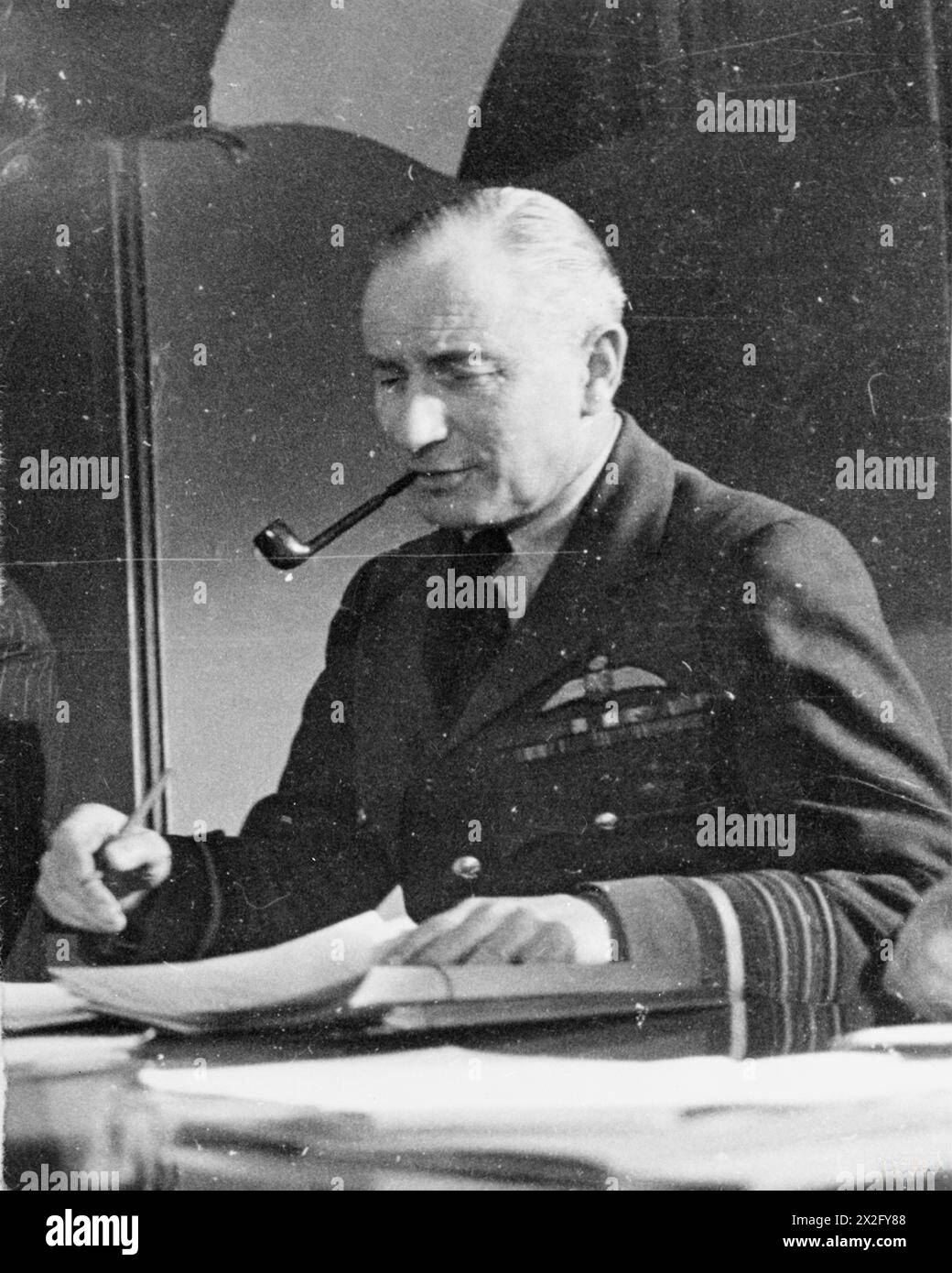 THE AIR MINISTRY, 1939-1945. - The Air Council in session at Adastral ...