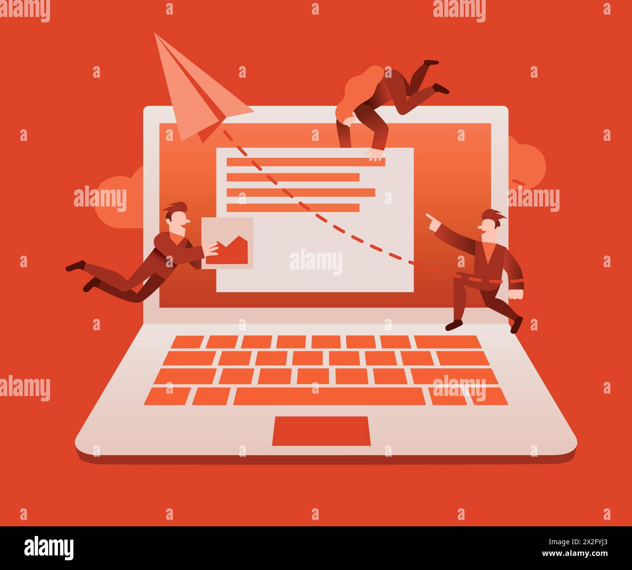 Design laptop writing business Stock Vector Images - Alamy