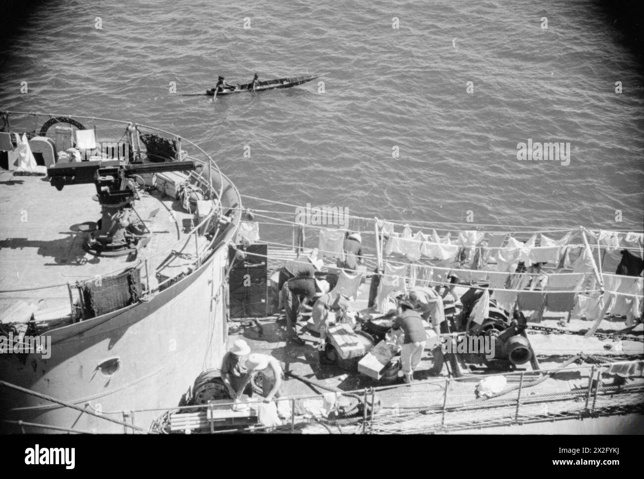 DAKAR OPERATIONS. SEPTEMBER 1940, ON BOARD SS WESTERNLAND AT SEA ...