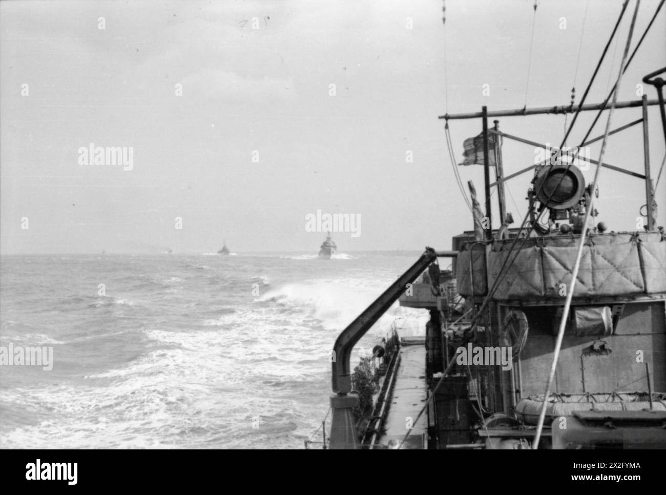 In October 1940, British destroyers sailed in line ahead formation off ...