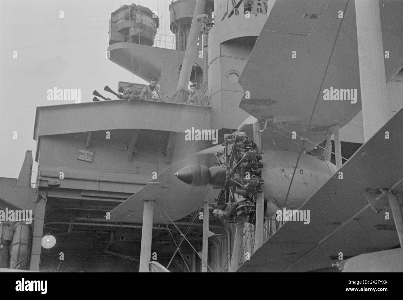 ON BOARD HMS KING GEORGE V. 1941, SCENES ON BOARD THE BATTLESHIP ...