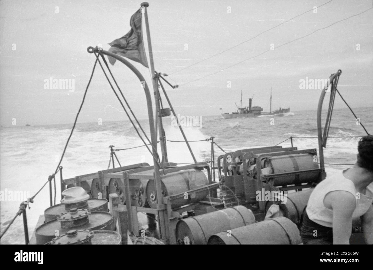 EAST COAST CONVOY. OCTOBER 1940, ON BOARD HMS WESTMINSTER, AN ESCORT ...